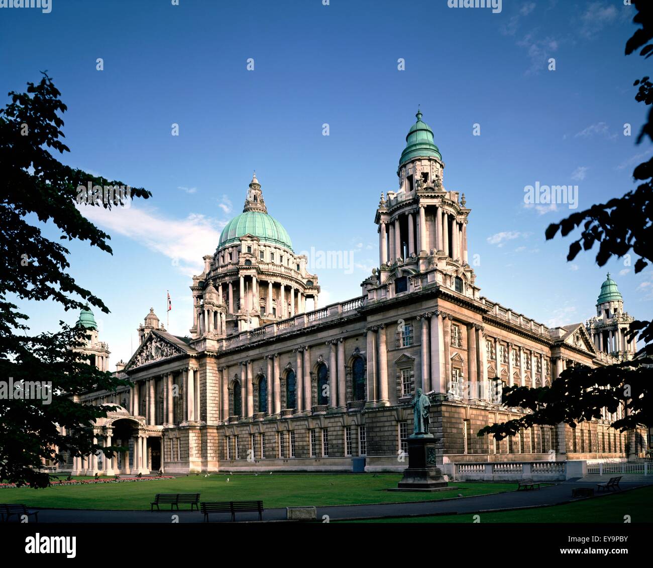 Facade Of A Government Building, Belfast, Northern Ireland Stock Photo ...
