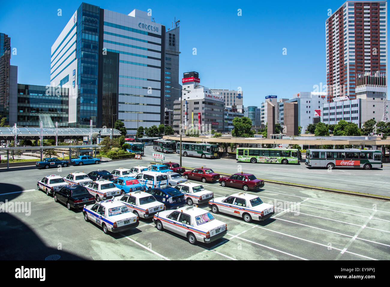 Taxis at rotary,Hamamatsu Station,Hamamatsu City,Shizuoka Prefecture ...
