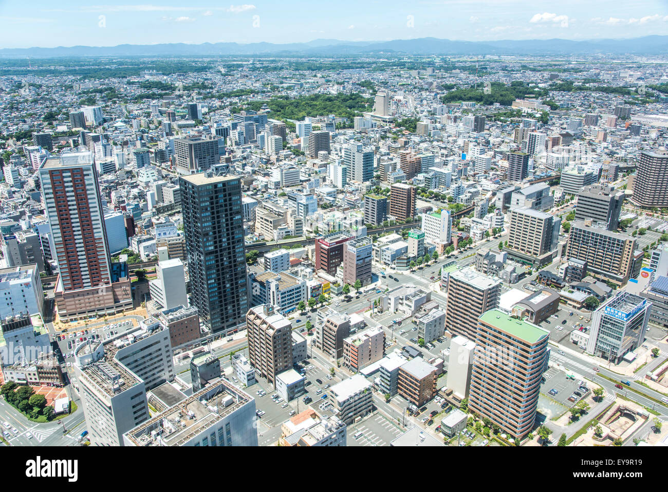 Aerial view of shizuoka city hi-res stock photography and images - Alamy