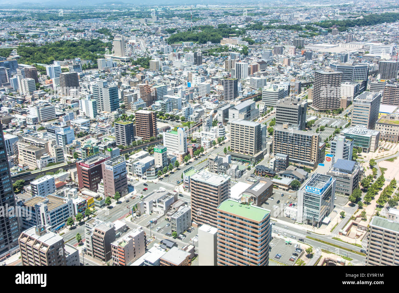 Aerial view of shizuoka city hi-res stock photography and images - Alamy