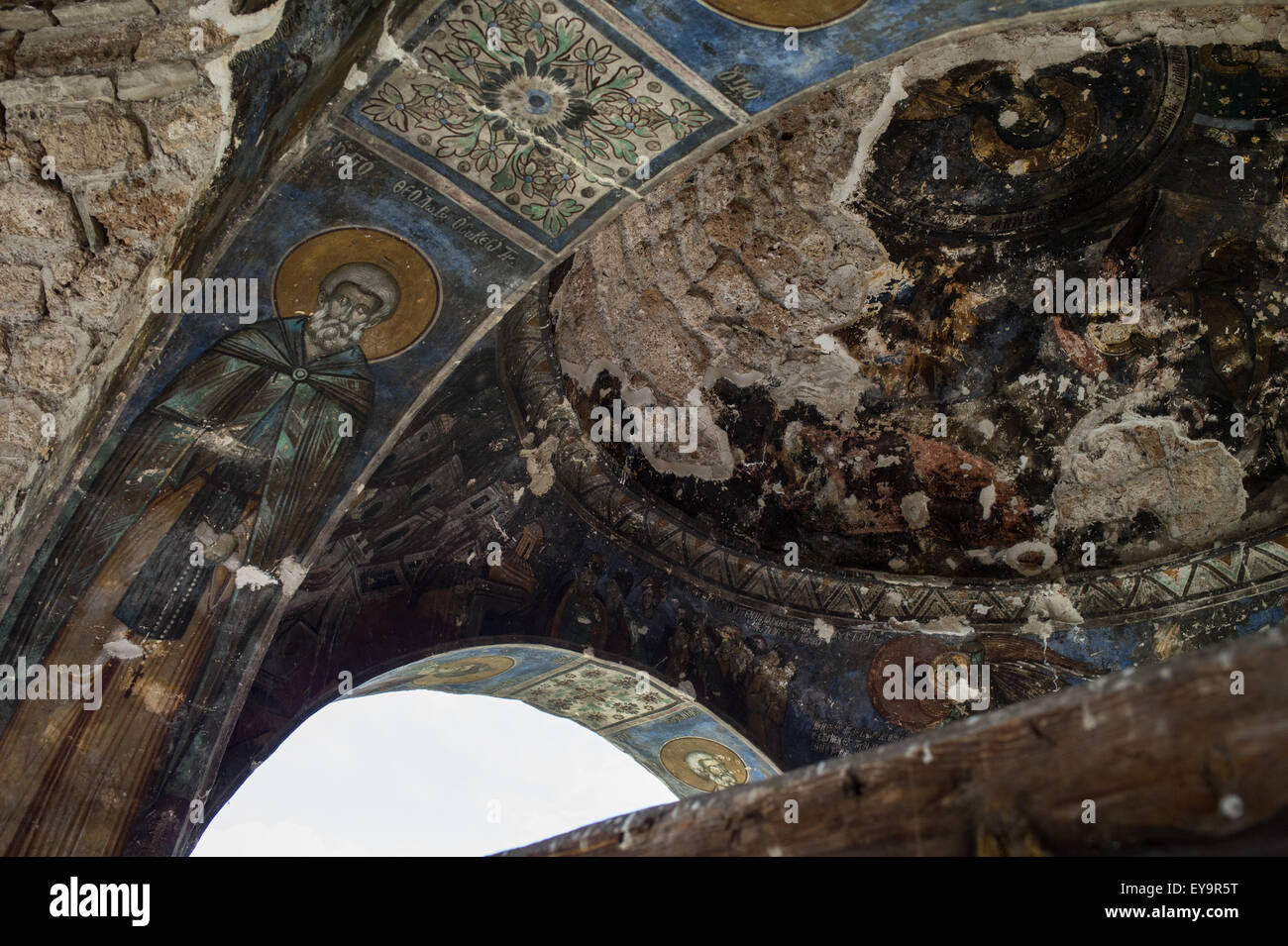 Decorated exonarthex of of Saint Thanas (Athanasius) Church , Voscopoje ...