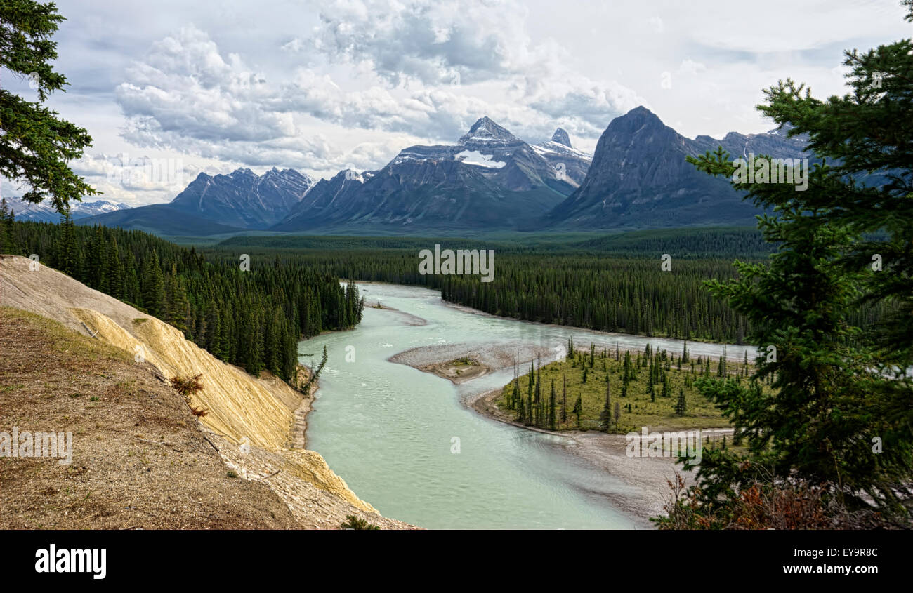 The Athabasca River Stock Photo - Alamy