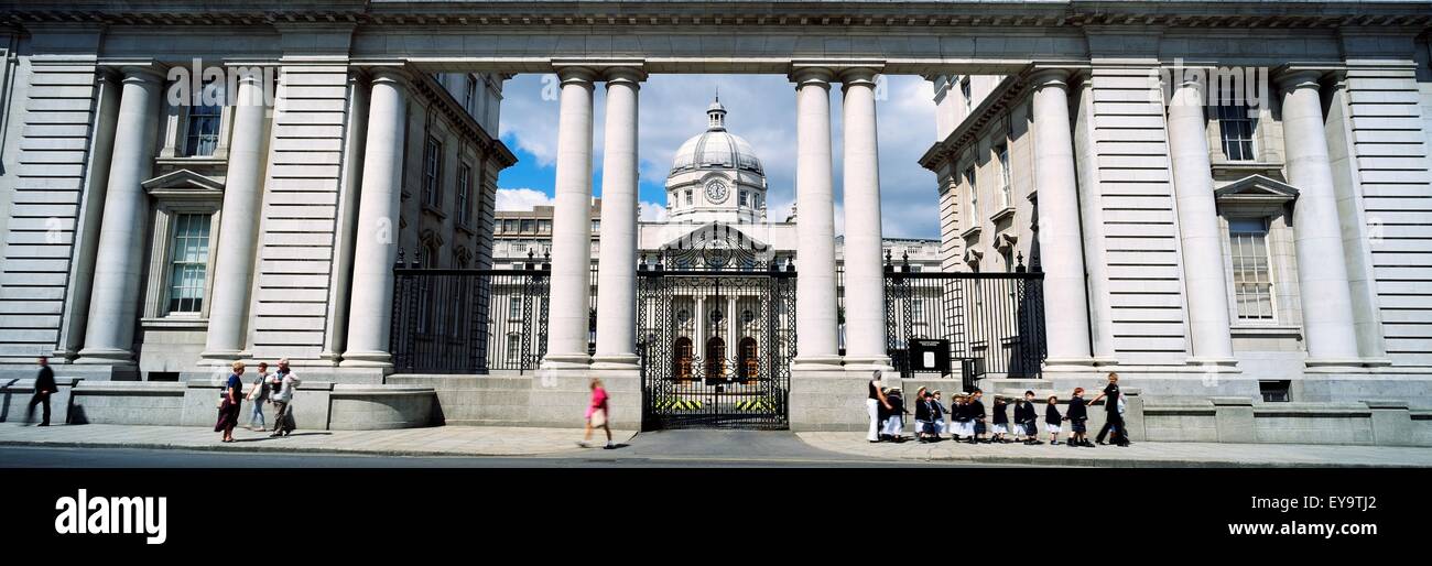 Facade Of A Government Building, Leinster House, Dublin, Republic Of ...