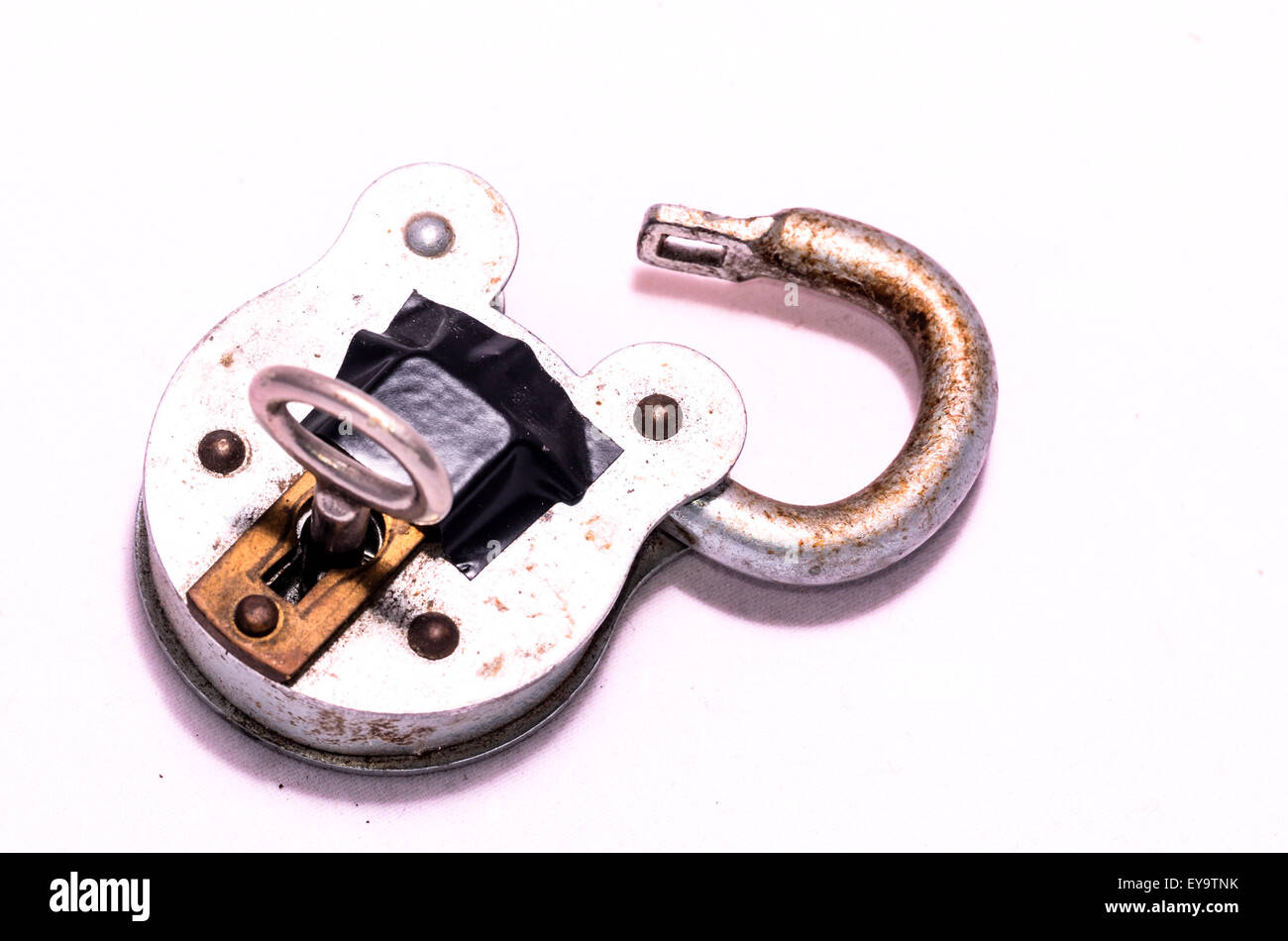 Old Antique Vintage Padlock Stock Photo - Alamy