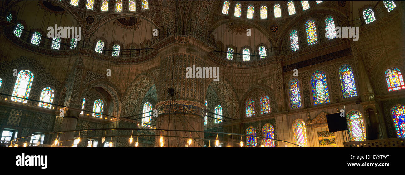 Interior Of The Blue Mosque Stock Photo - Alamy