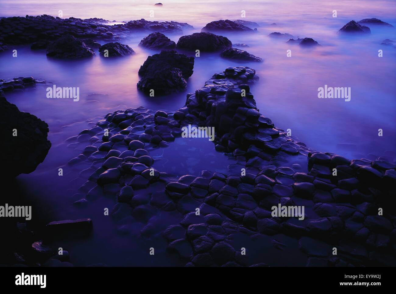 The Giant's Causeway, County Antrim, Ireland; Volcanic Rock Formation ...