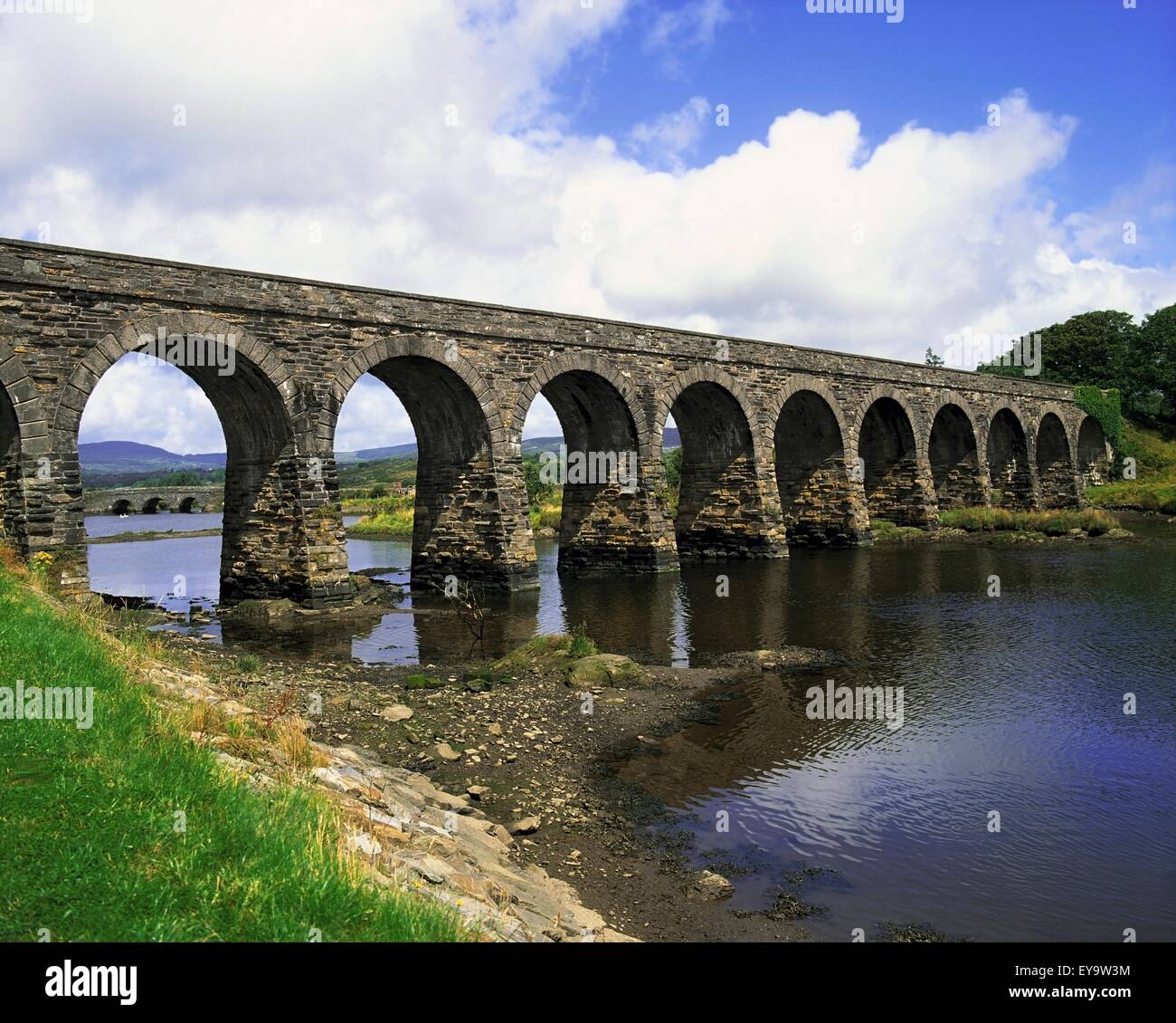 Ballydehob Viaduct, Ballydehob, Co Cork, Ireland, 12 Arch Viaduct Stock ...