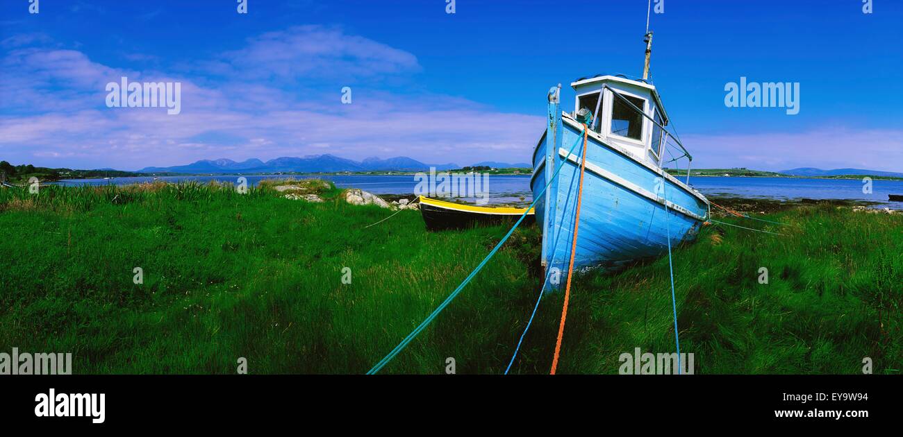 Connemara, Co Galway, Ireland; Fishing Boat Stock Photo - Alamy