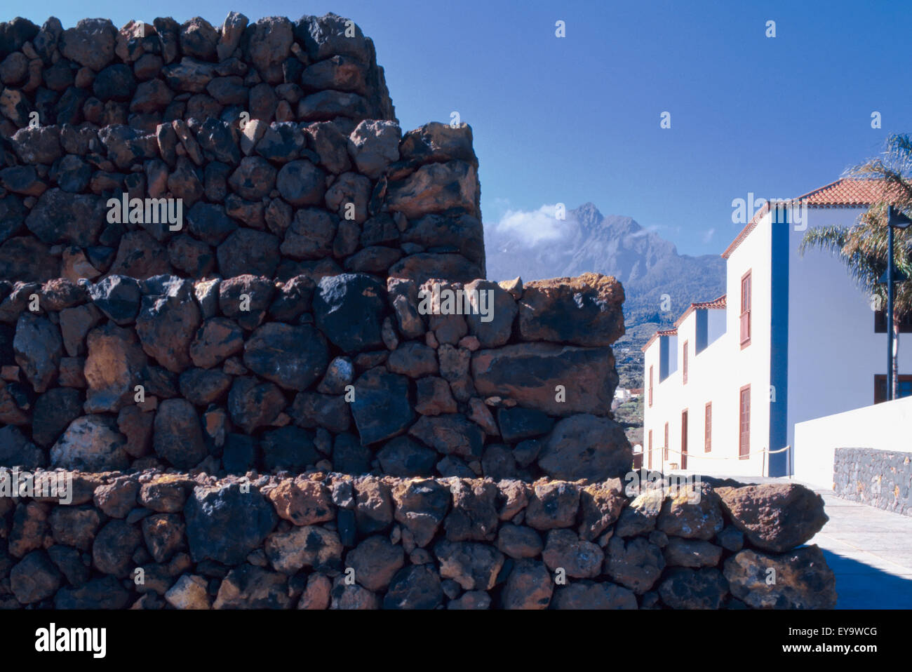 Step Pyramids At Guimar Pyramid Park Stock Photo - Alamy