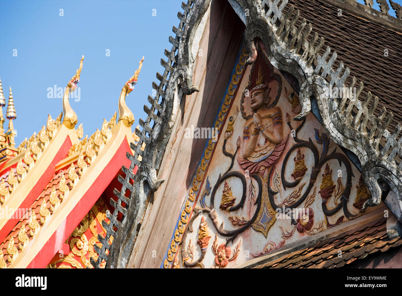 Ornate Temple Roof Stock Photo - Alamy