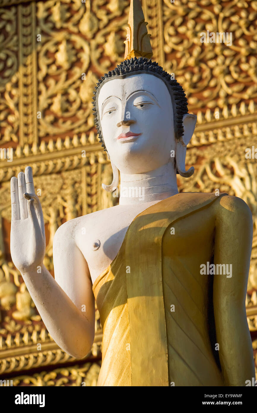 Statue Of Buddha At Wat That Luang Tai Stock Photo - Alamy