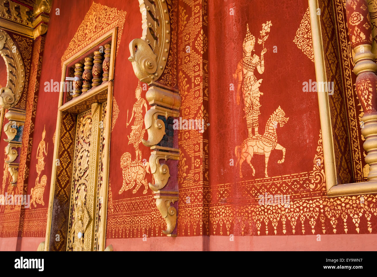 Detail Of Buddhist Temple Stock Photo - Alamy