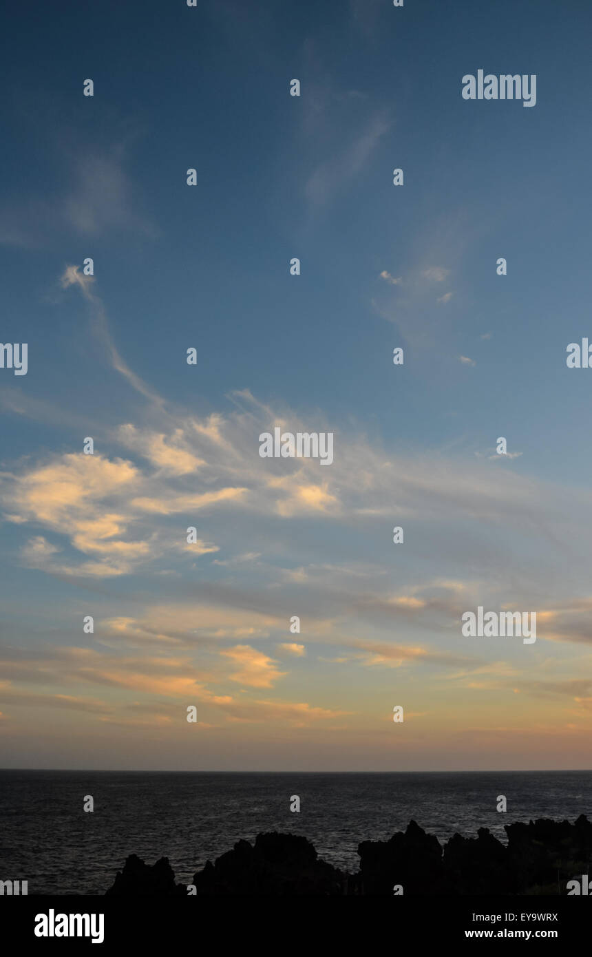 Colored Clouds at Sunset Stock Photo - Alamy