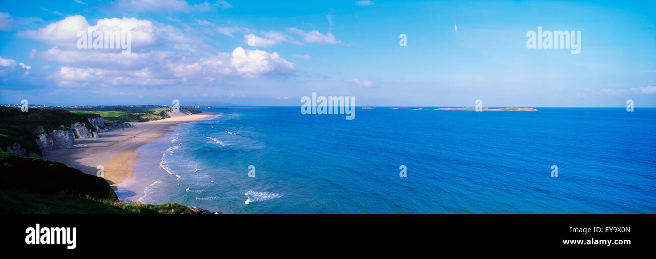 White Rocks, Portrush, Co Antrim, Ireland; Limestone Cliffs And The ...