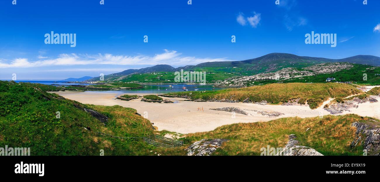 Derrynane, Co Kerry, Ireland; Beach In The Ring Of Kerry Stock Photo ...