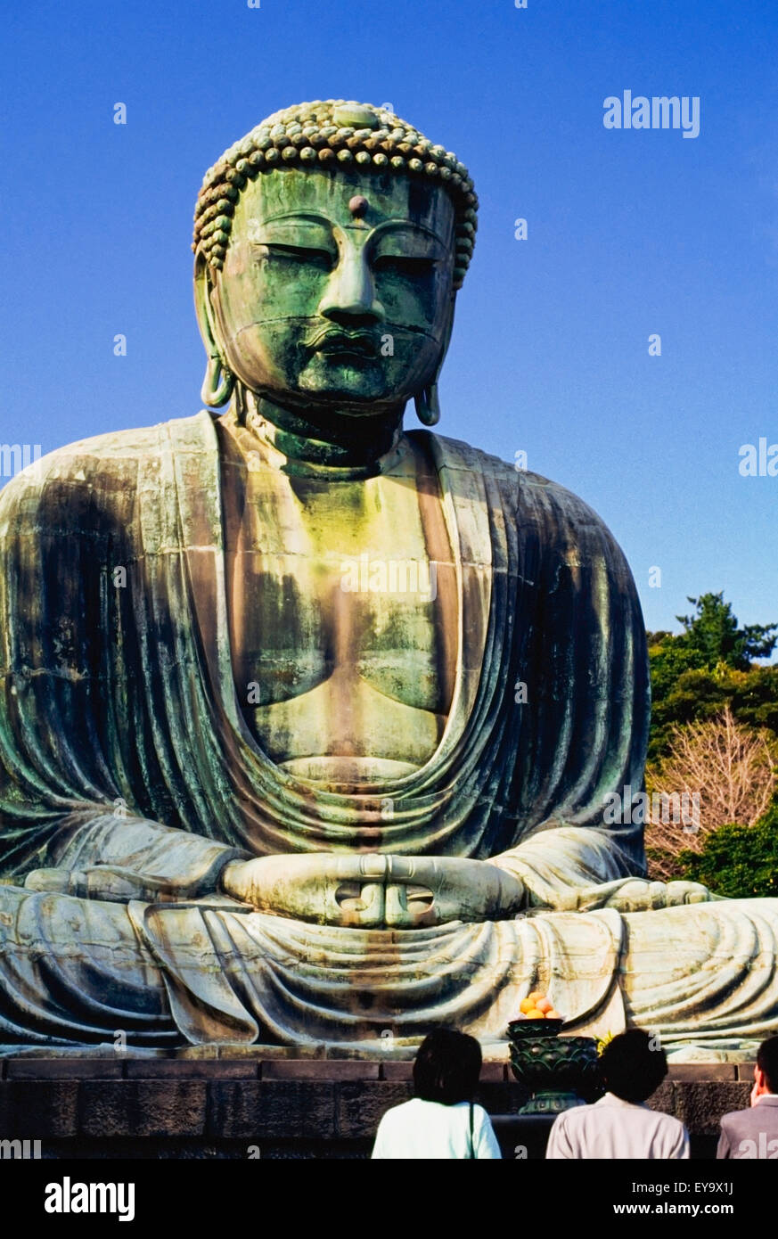 People Looking At Great Buddha Statue, Rear View Stock Photo - Alamy