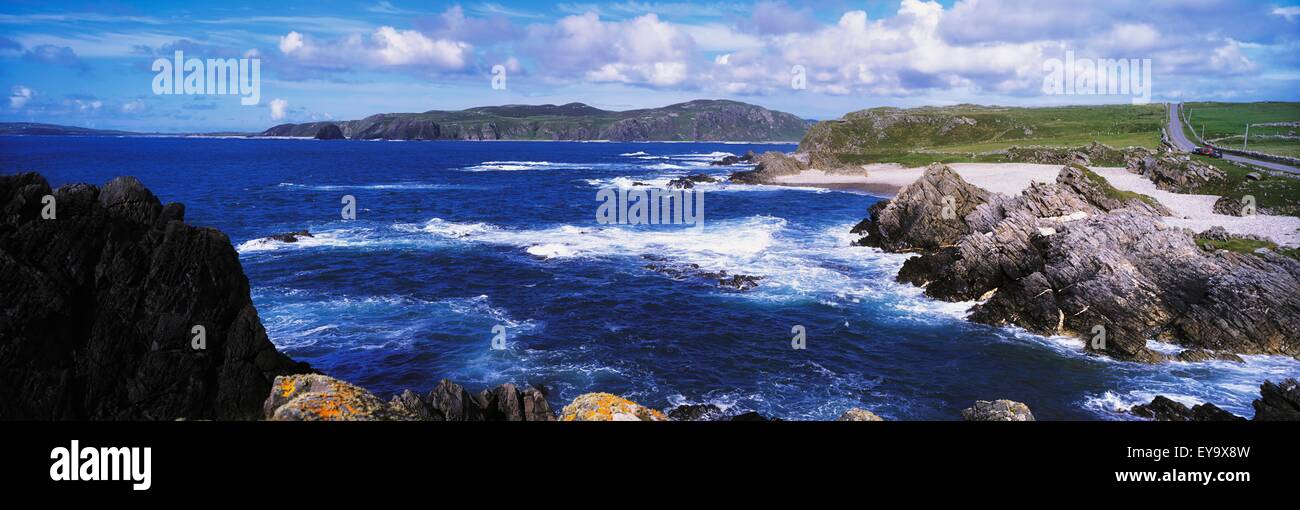 Inishowen, Co Donegal, Ireland; Knockamany Bens From Doagh Stock Photo ...