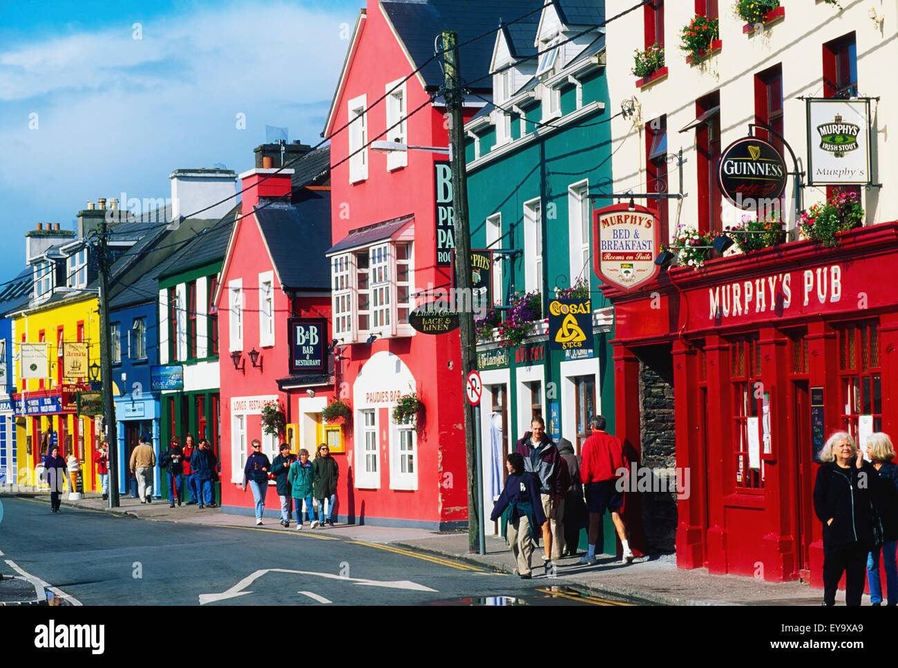Dingle, Dingle Peninsula, Co Kerry, Ireland; Murphy's Pub And Shops In ...