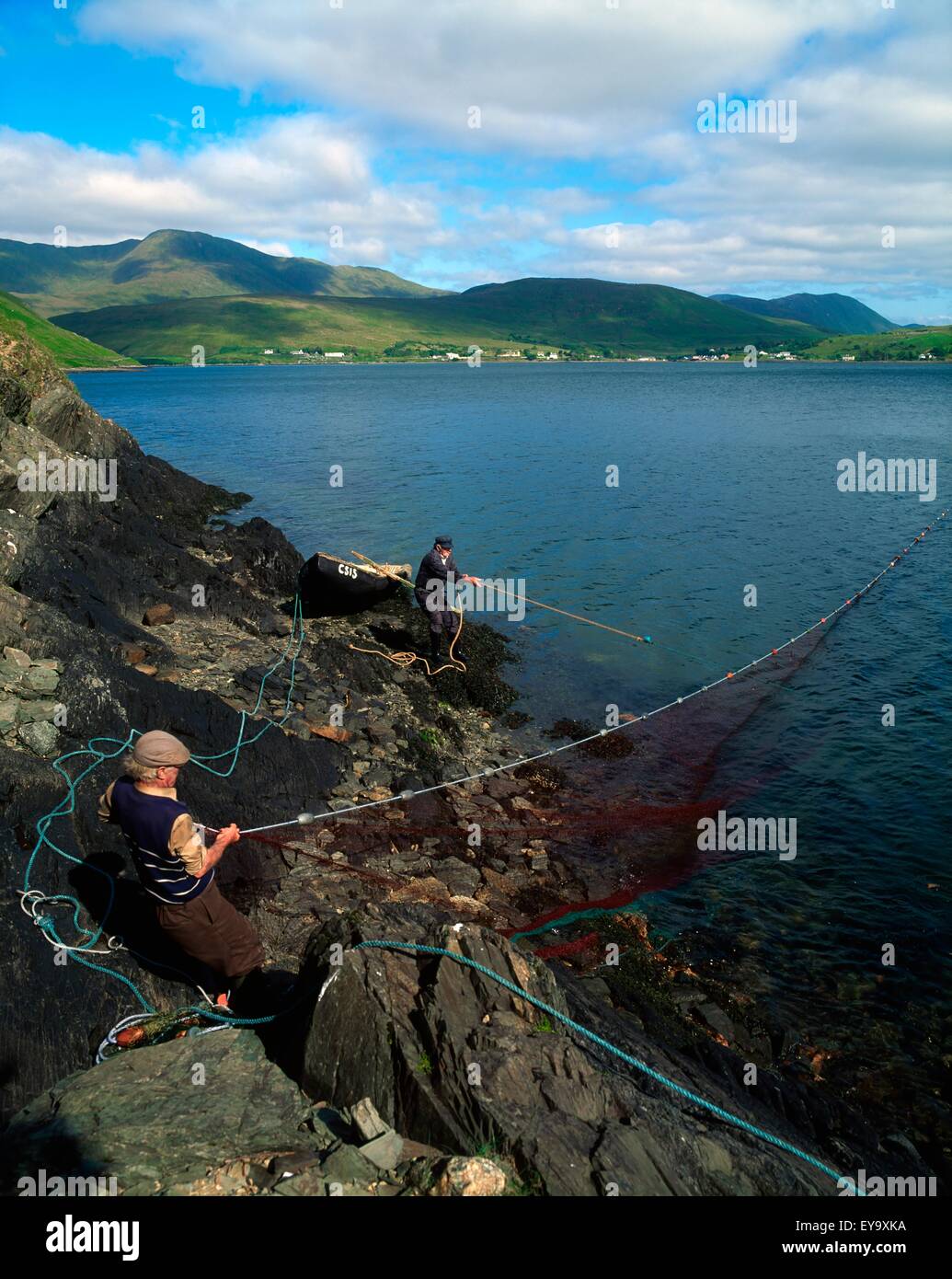 Leenane, Co Galway, Ireland; Drift Nets For Fishing Stock Photo - Alamy