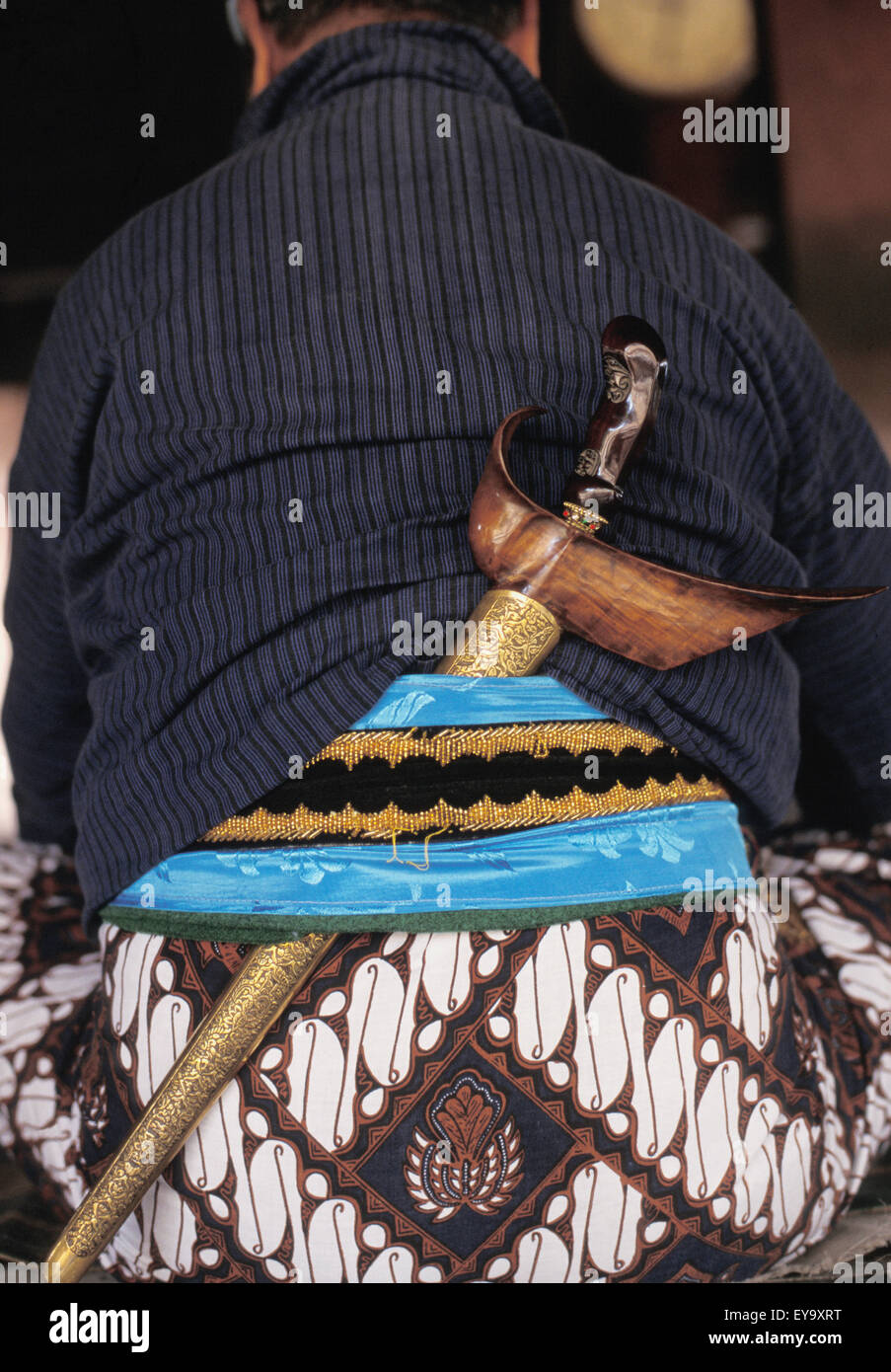 Man In A Ceremonial Costume With Sword In Sash Stock Photo - Alamy