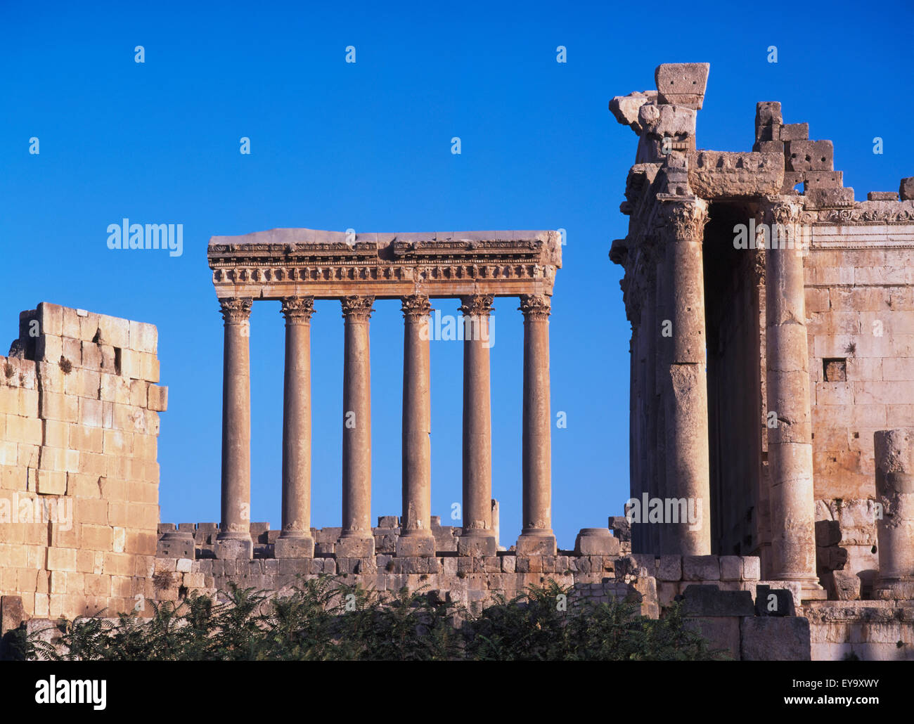 Ruins Of Temple Of Jupiter Stock Photo - Alamy