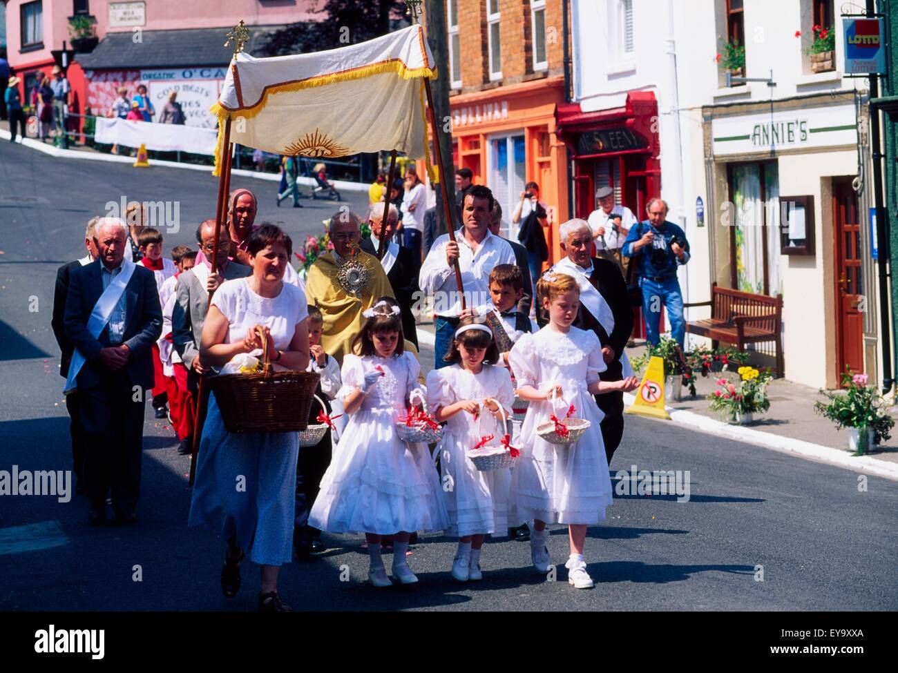 Ballydehob, Co Cork, Ireland; Corpus Christi Procession Stock Photo - Alamy