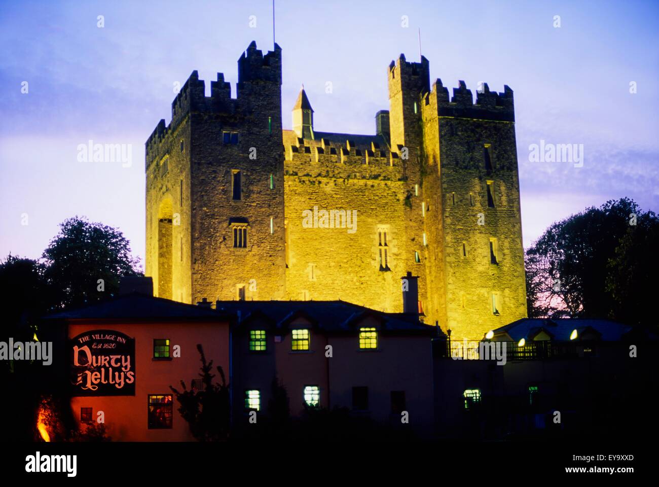 Bunratty Castle, Co Clare, Ireland; 15Th Century Tower House Stock ...