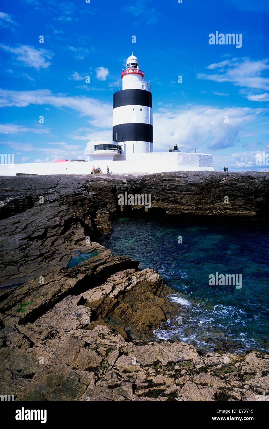 Hook Lighthouse, Co Wexford, Ireland; Lighthouse On The Celtic Sea ...