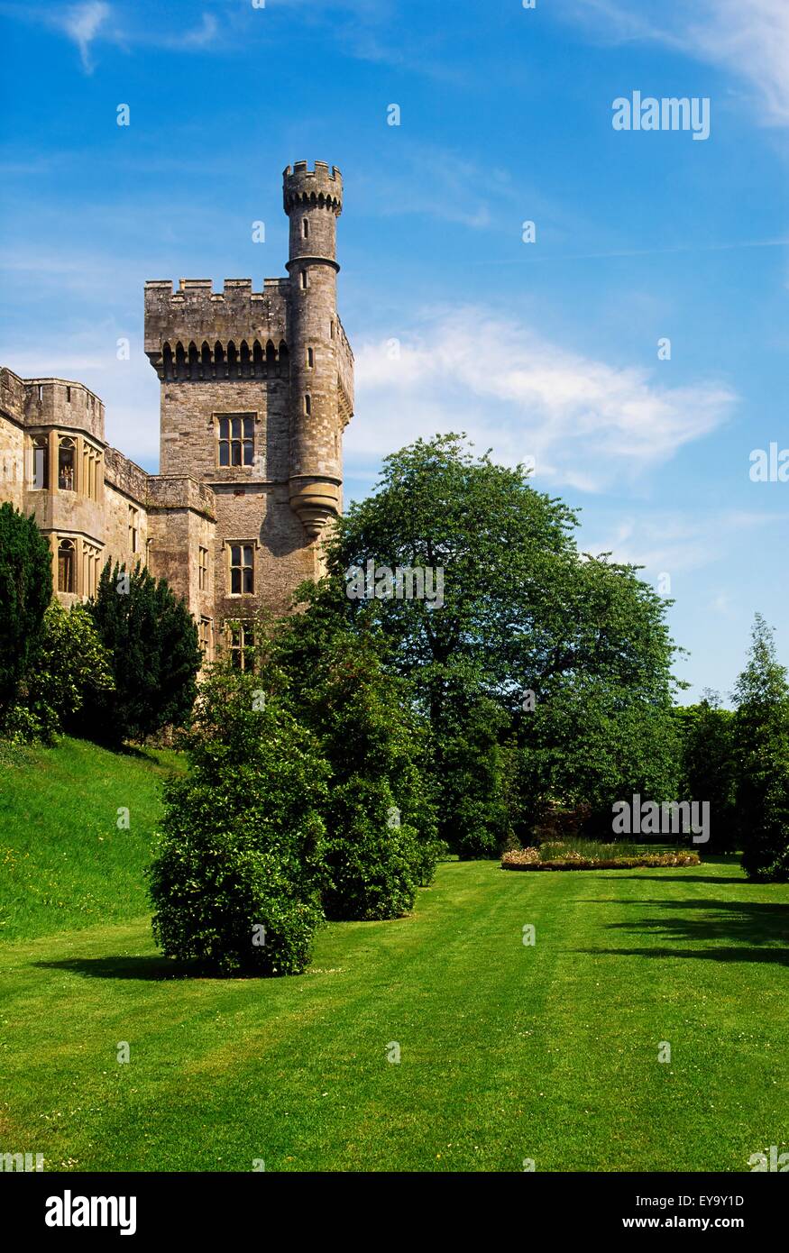 Lismore Castle, Lismore, Co Waterford, Ireland; Gothic Style Castle And ...