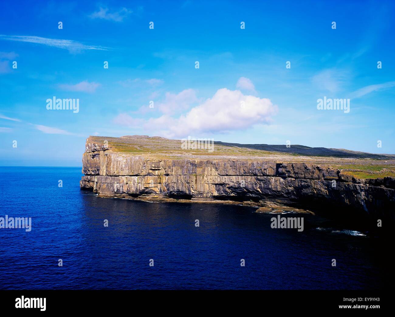 Inishmore, Aran Islands, Co Galway, Ireland; Dun Aengus In The Distance ...