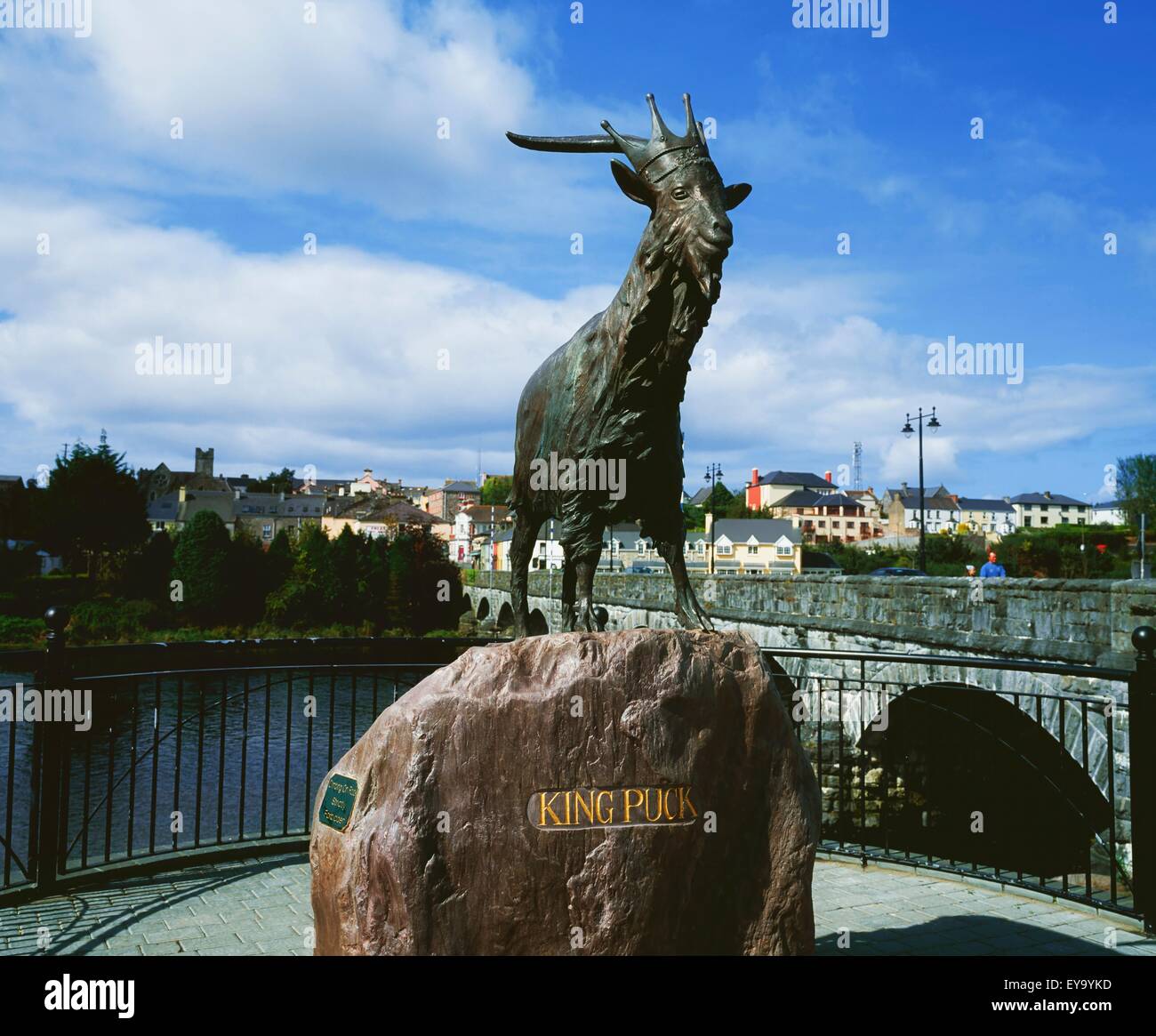 Killorglin, Co Kerry, Ireland; Sculpture Of Puck Stock Photo - Alamy