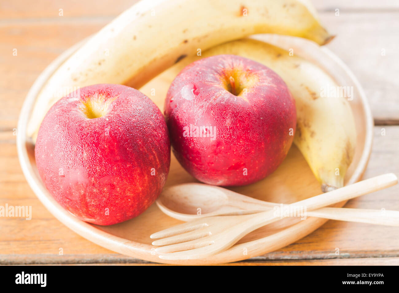 Fresh red gala apples and banana, stock photo Stock Photo - Alamy