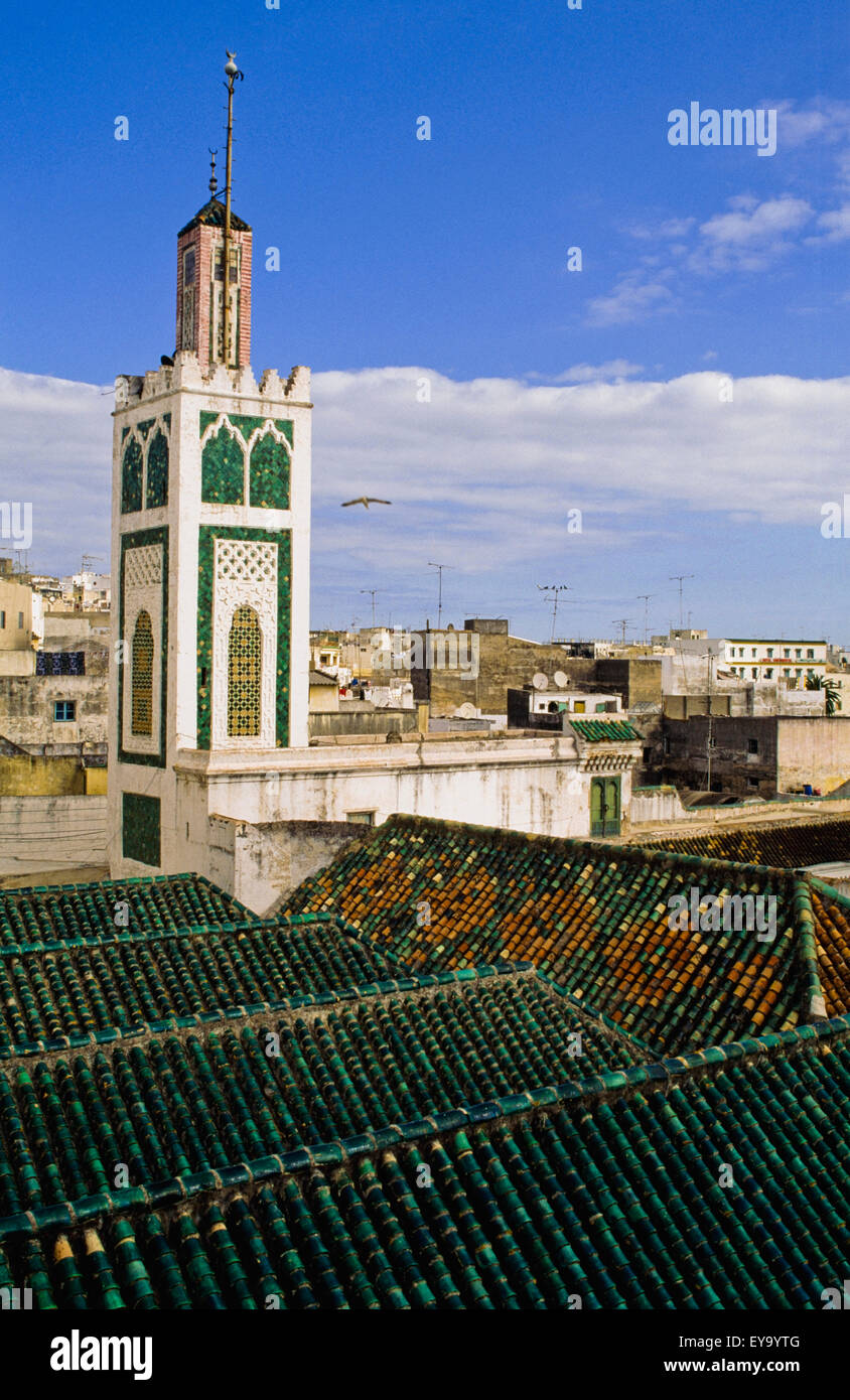 Rooftop And Great Mosque Stock Photo - Alamy