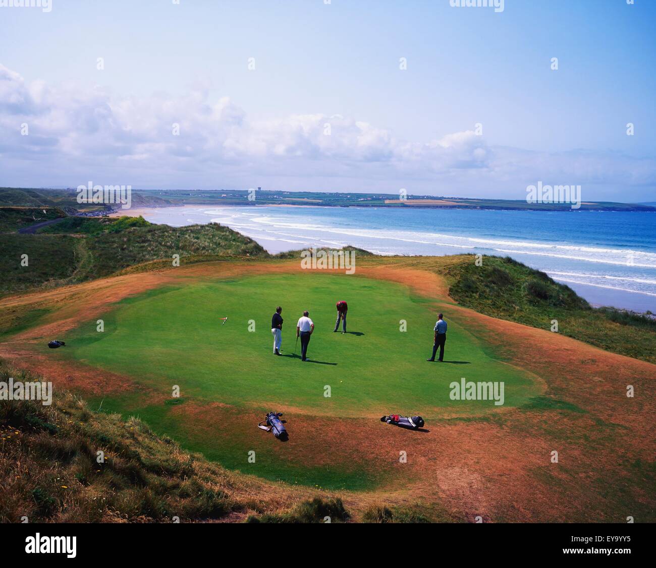 Ballybunion, Co Kerry, Ireland; High Angle View Of The Ballybunion Golf ...