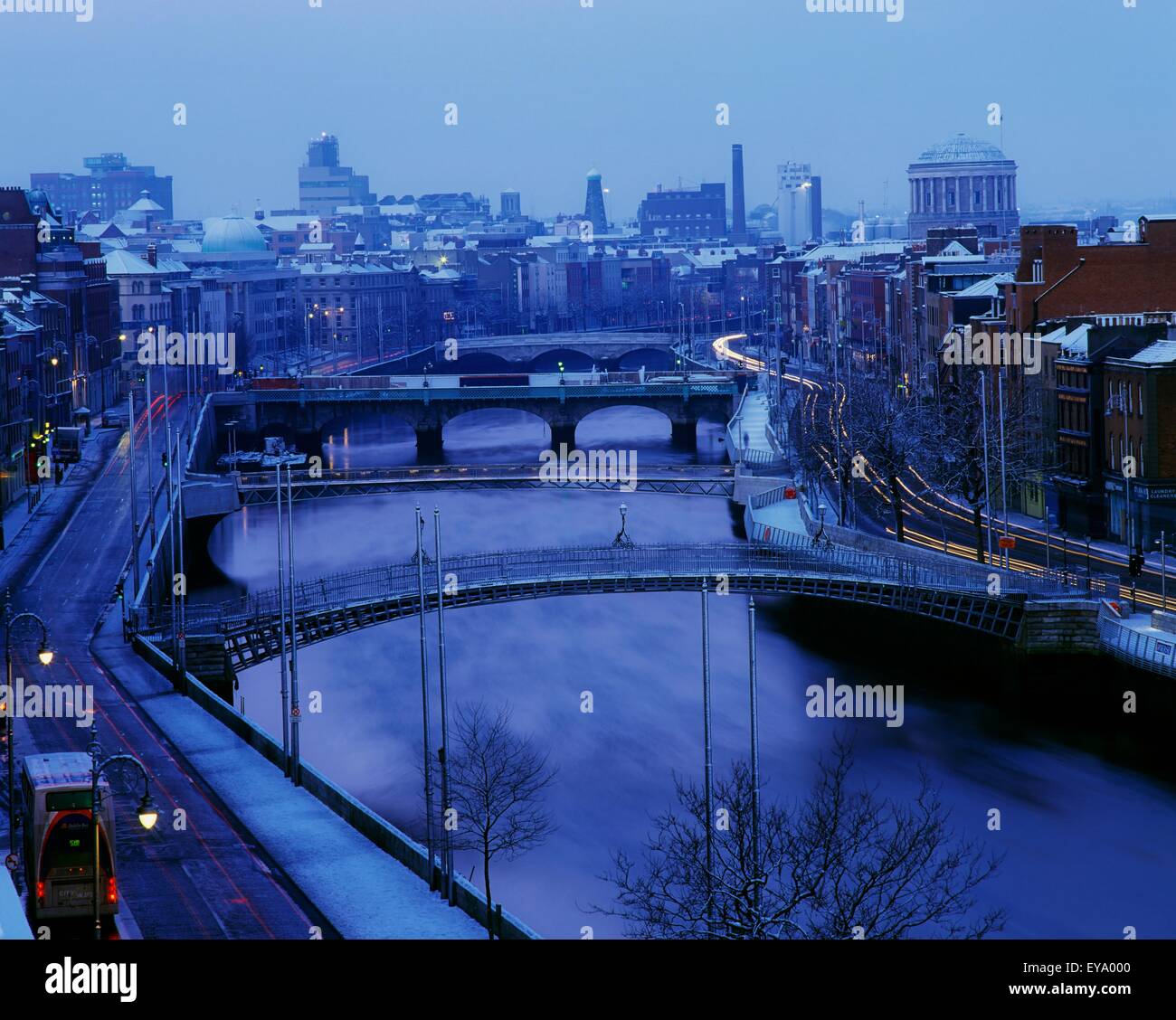 Dublin, Co Dublin, Ireland; River Liffey And Bridges Stock Photo - Alamy