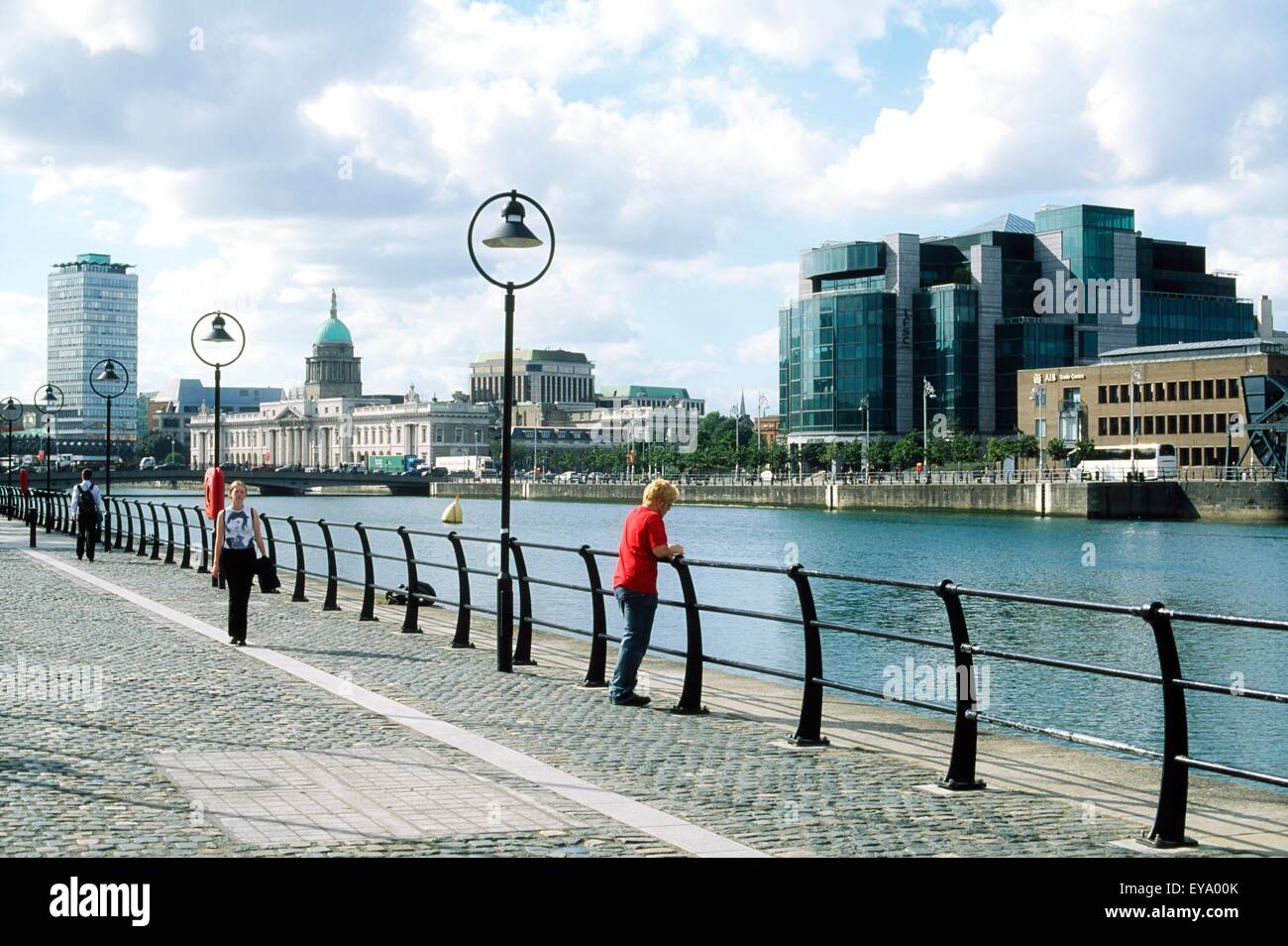 Sir John Rogerson's Quay, River Liffey, Dublin, Ireland Stock Photo - Alamy
