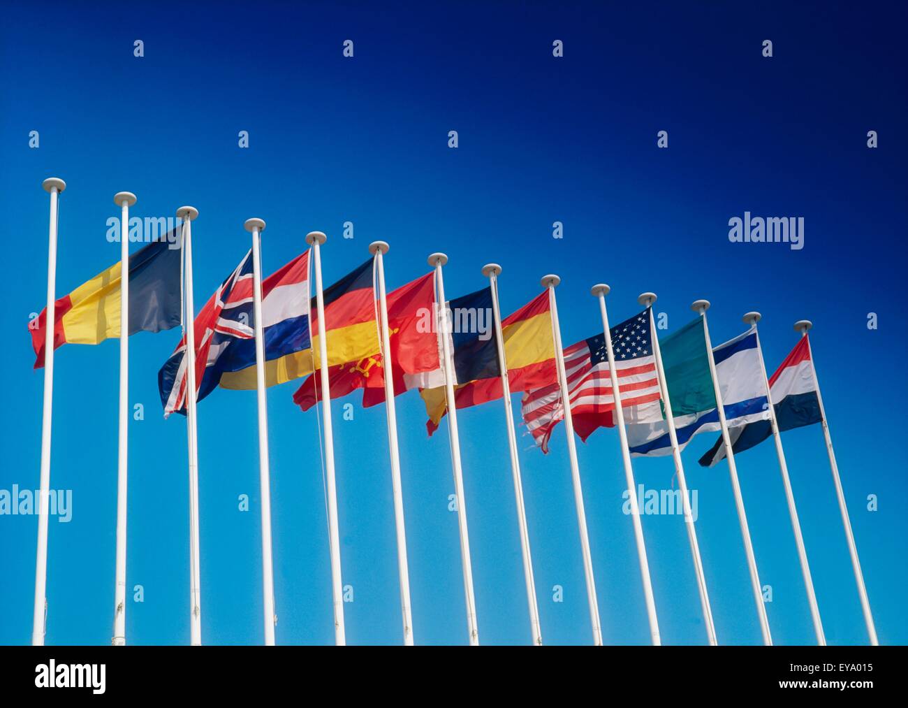 Flags flutter in sunshine hi-res stock photography and images - Alamy