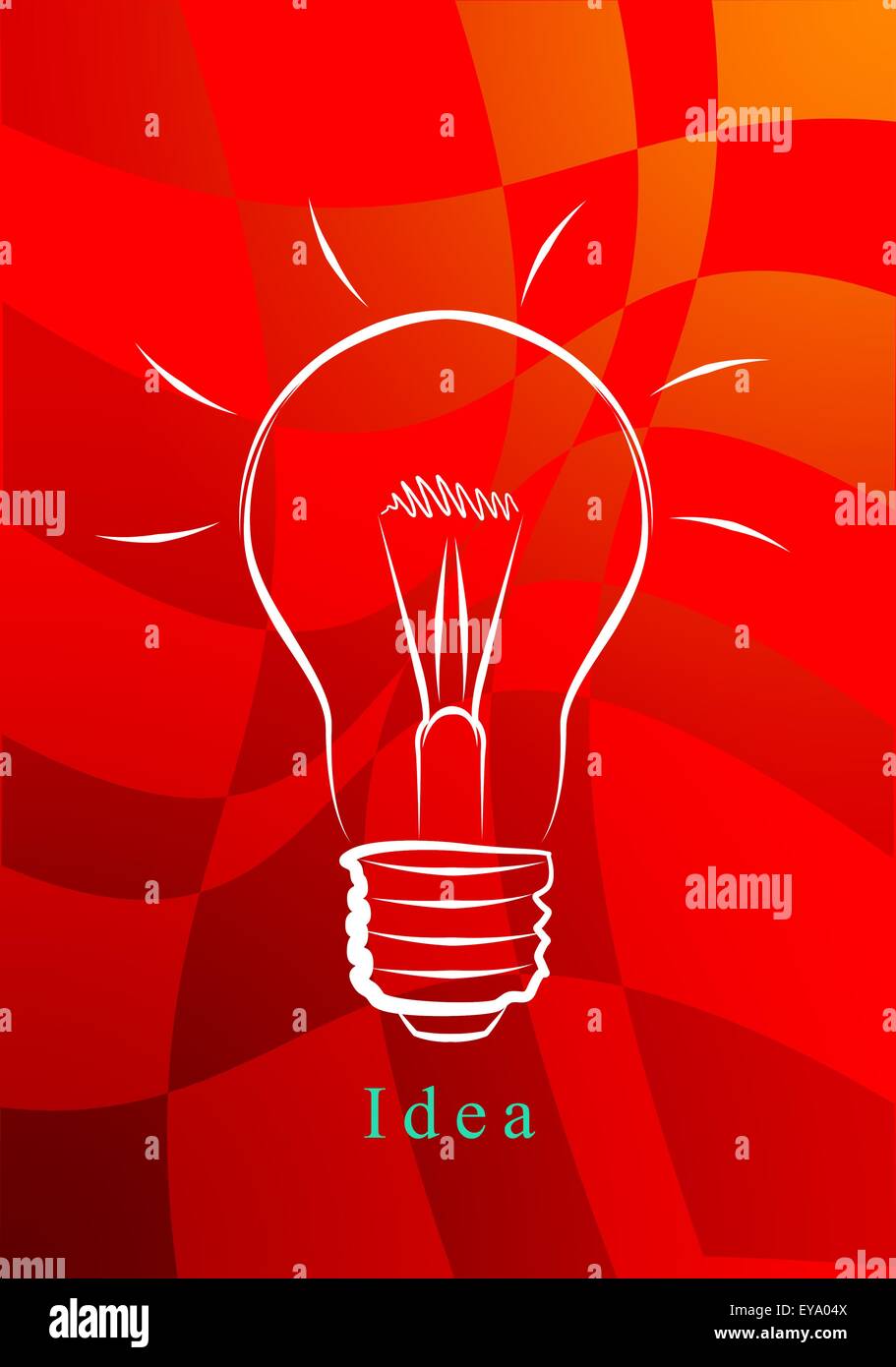 This is a buld of idea illustration Stock Photo - Alamy