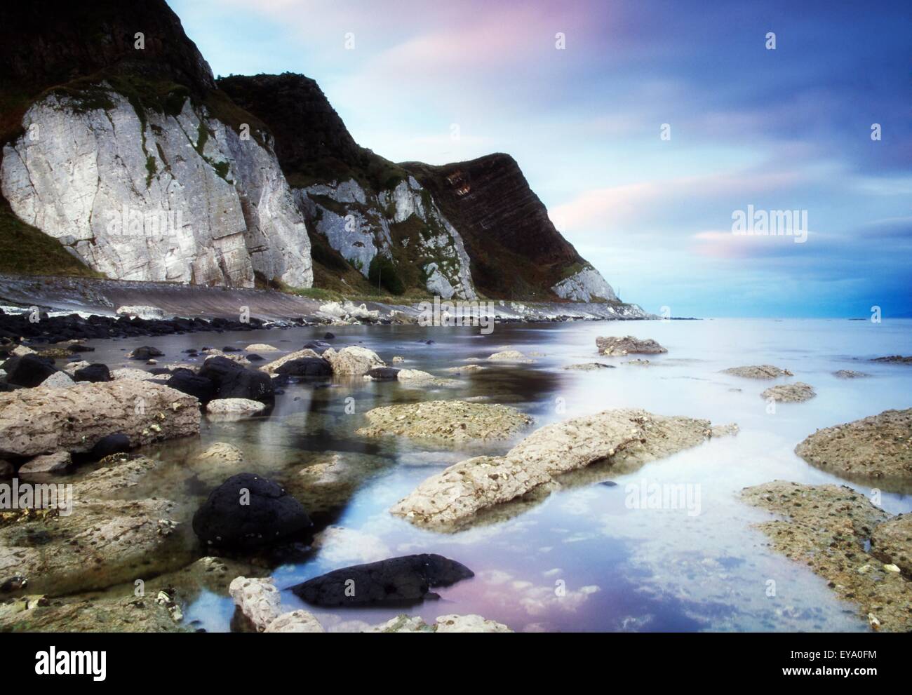 Coast Between Carnlough & Waterfoot, Co Antrim, Ireland Stock Photo - Alamy