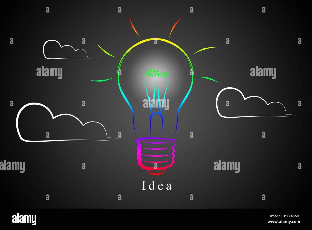 This is a buld of idea illustration Stock Photo - Alamy