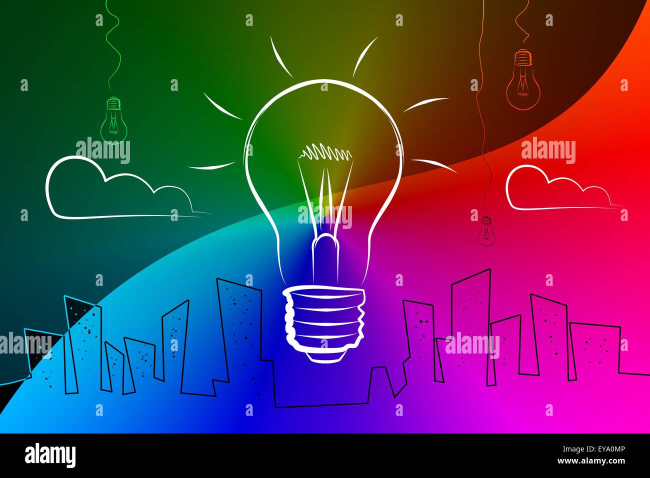 This is a buld of idea illustration Stock Photo - Alamy