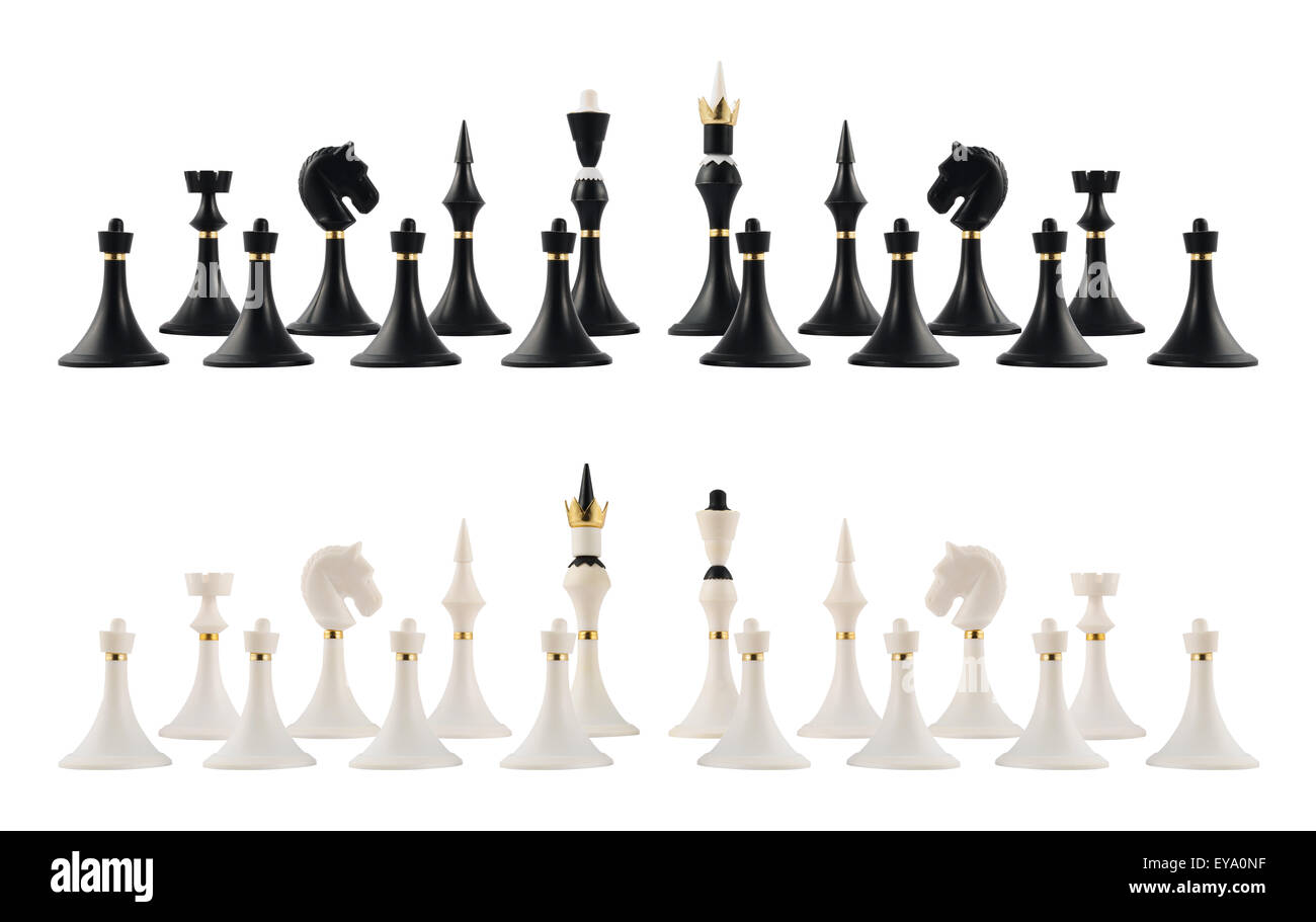 Starting chess figure setup isolated Stock Photo - Alamy