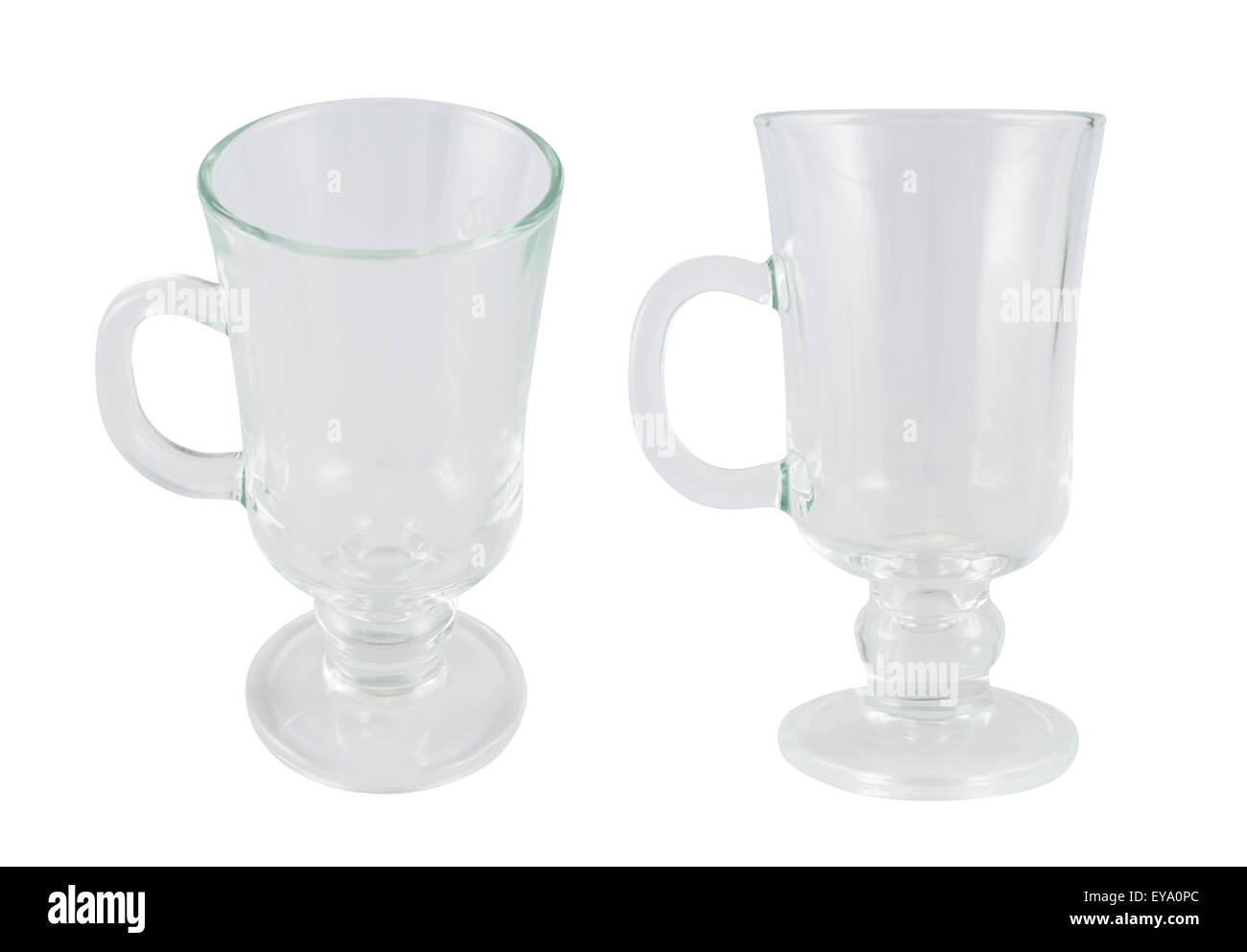 Glass empty tea cup Stock Photo - Alamy