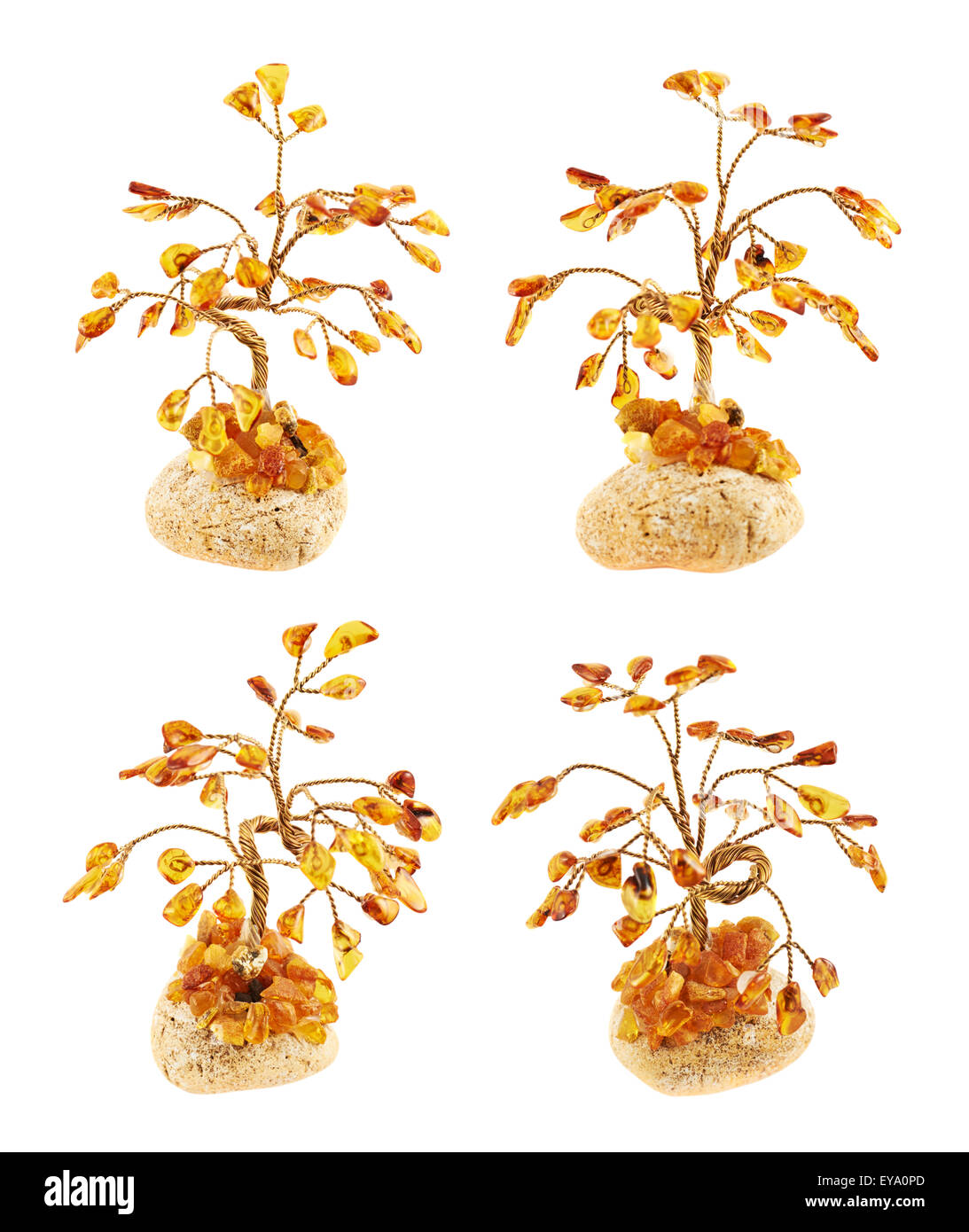 Tree statuette made of amber Stock Photo - Alamy