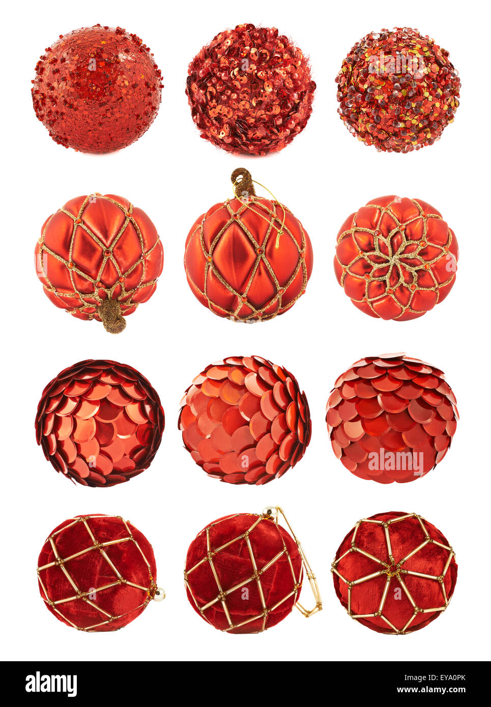 Group of christmas tree balls Cut Out Stock Images & Pictures - Alamy