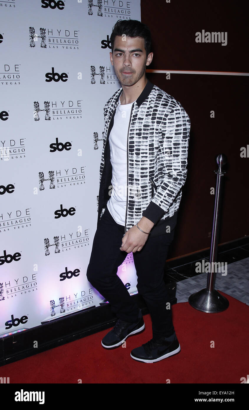 Joe Jonas takes over the DJ Booth at Hyde Bellagio Featuring: Joe Jonas ...
