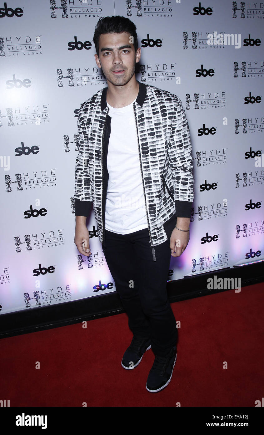 Joe Jonas takes over the DJ Booth at Hyde Bellagio Featuring: Joe Jonas ...