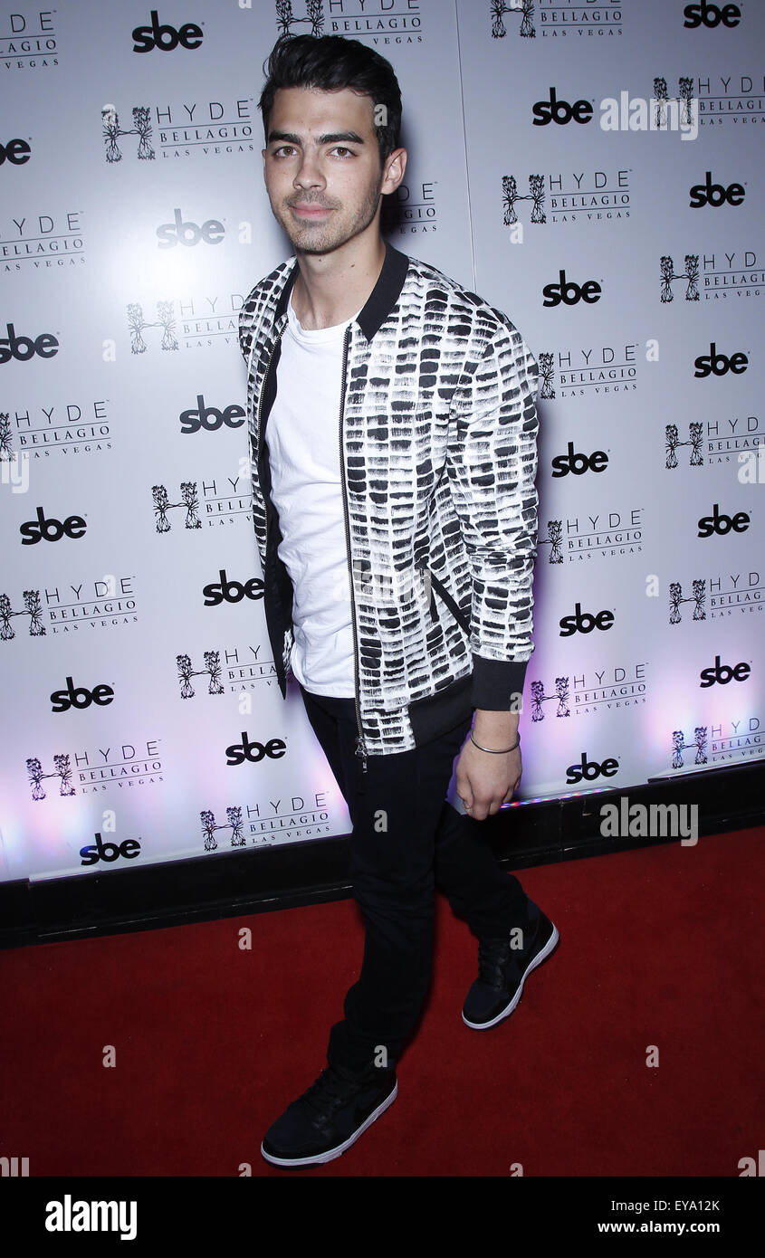 Joe Jonas takes over the DJ Booth at Hyde Bellagio Featuring: Joe Jonas ...