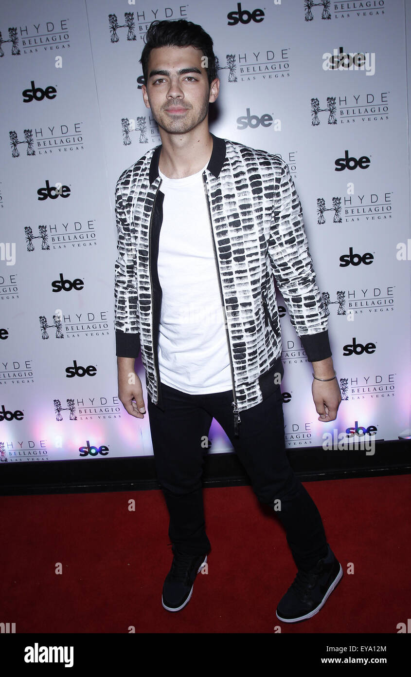 Joe Jonas takes over the DJ Booth at Hyde Bellagio Featuring: Joe Jonas ...