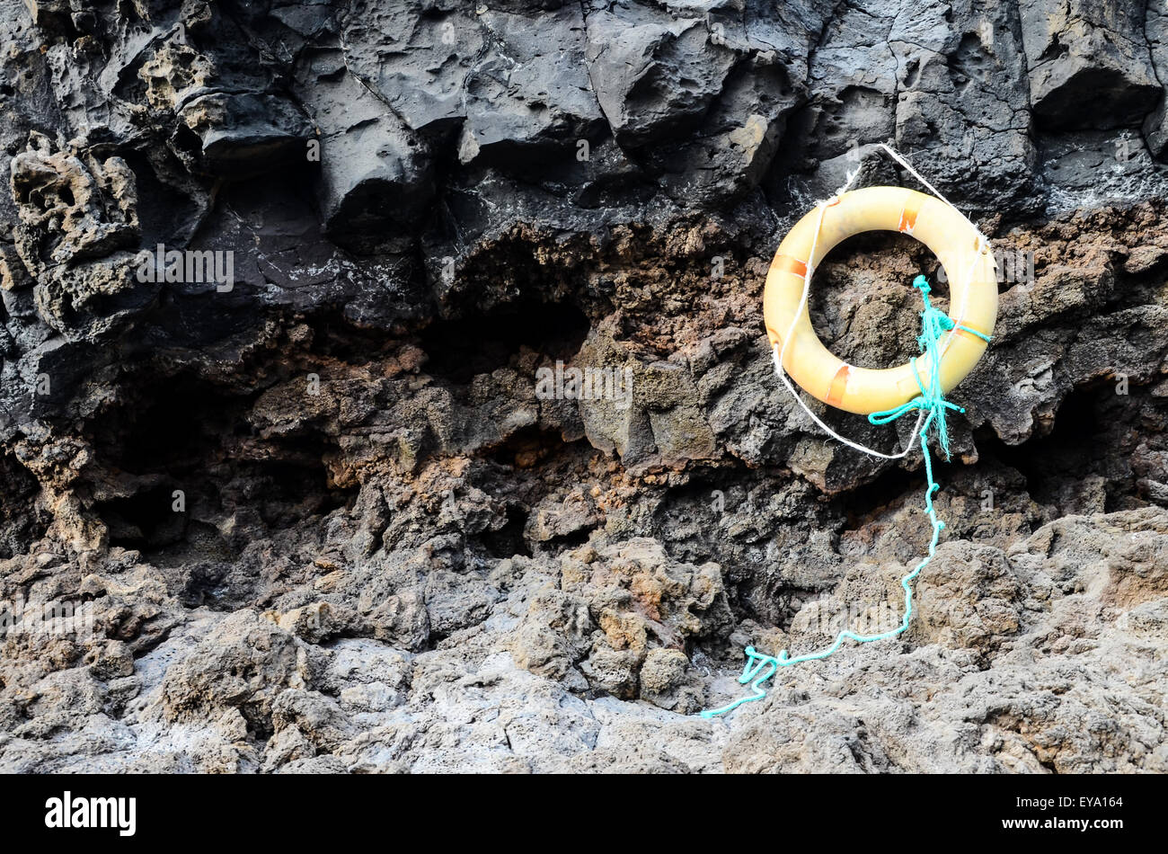 Yellow Life Saver Stock Photo - Alamy